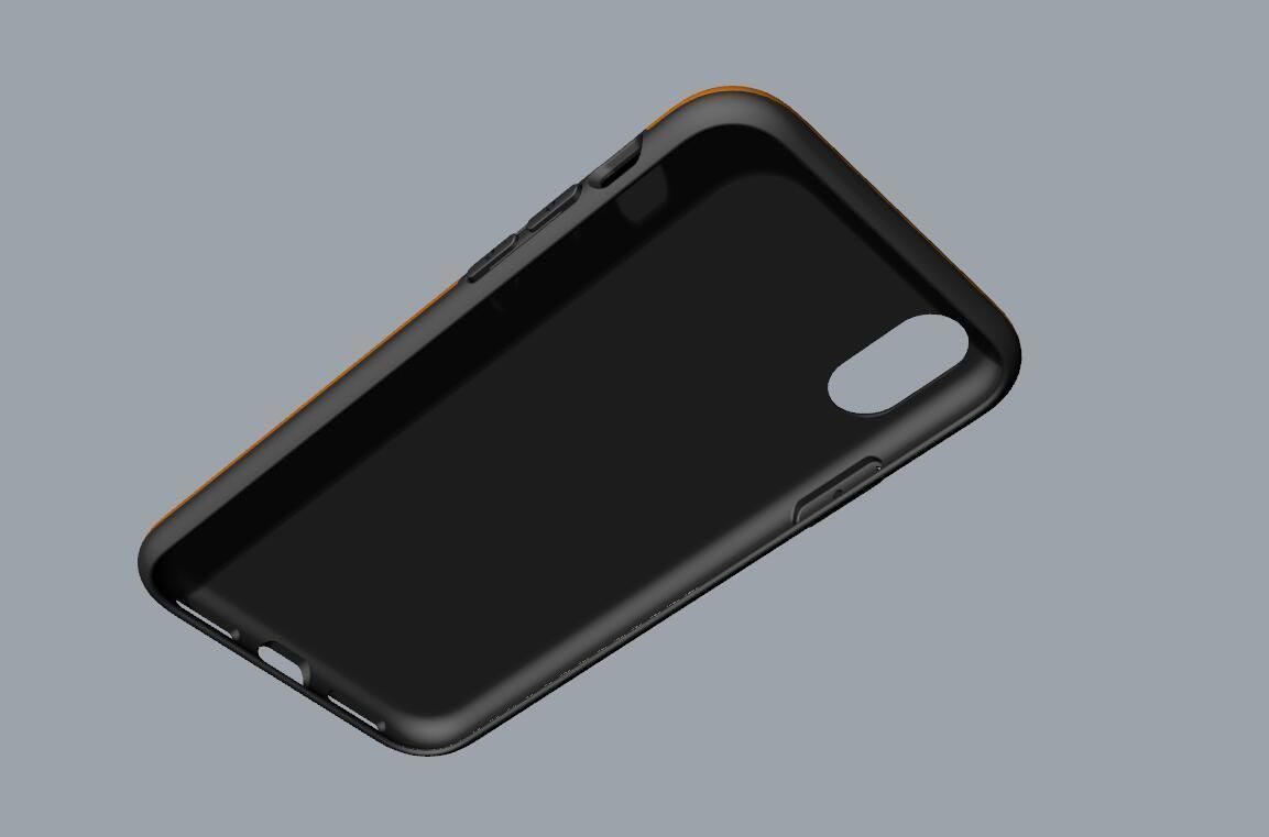 Original customizable design iphone x black case 3D model 3D model 3D ...