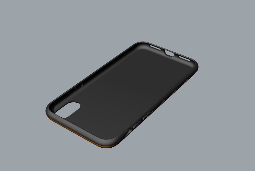 Original customizable design iphone x black case 3D model 3D model 3D ...