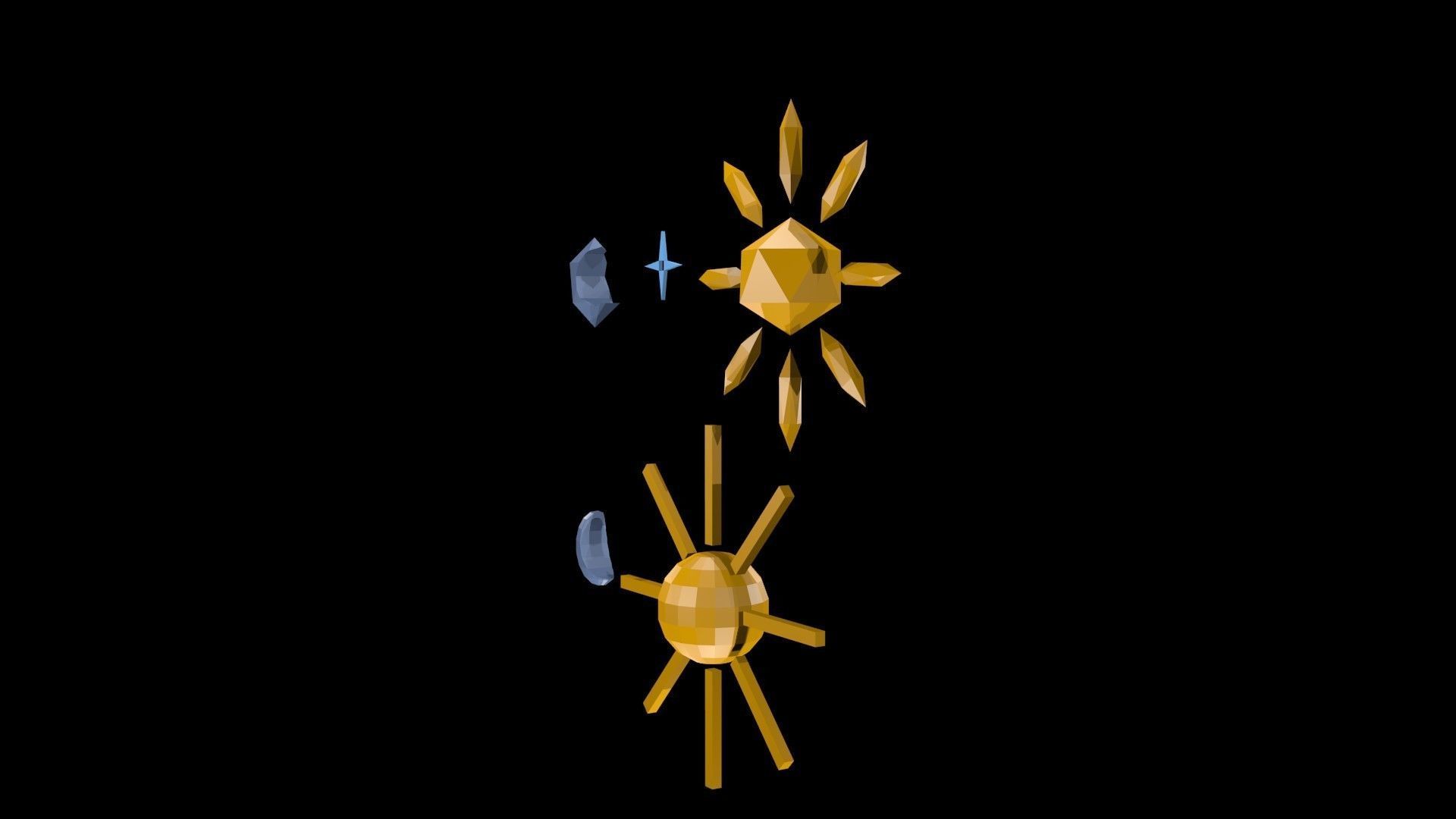 3D model Low poly celestial bodies VR / AR / low-poly | CGTrader