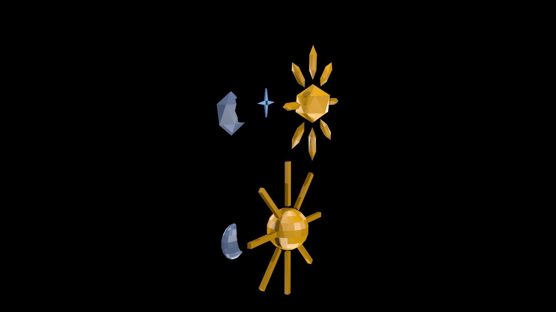 3D model Low poly celestial bodies VR / AR / low-poly | CGTrader