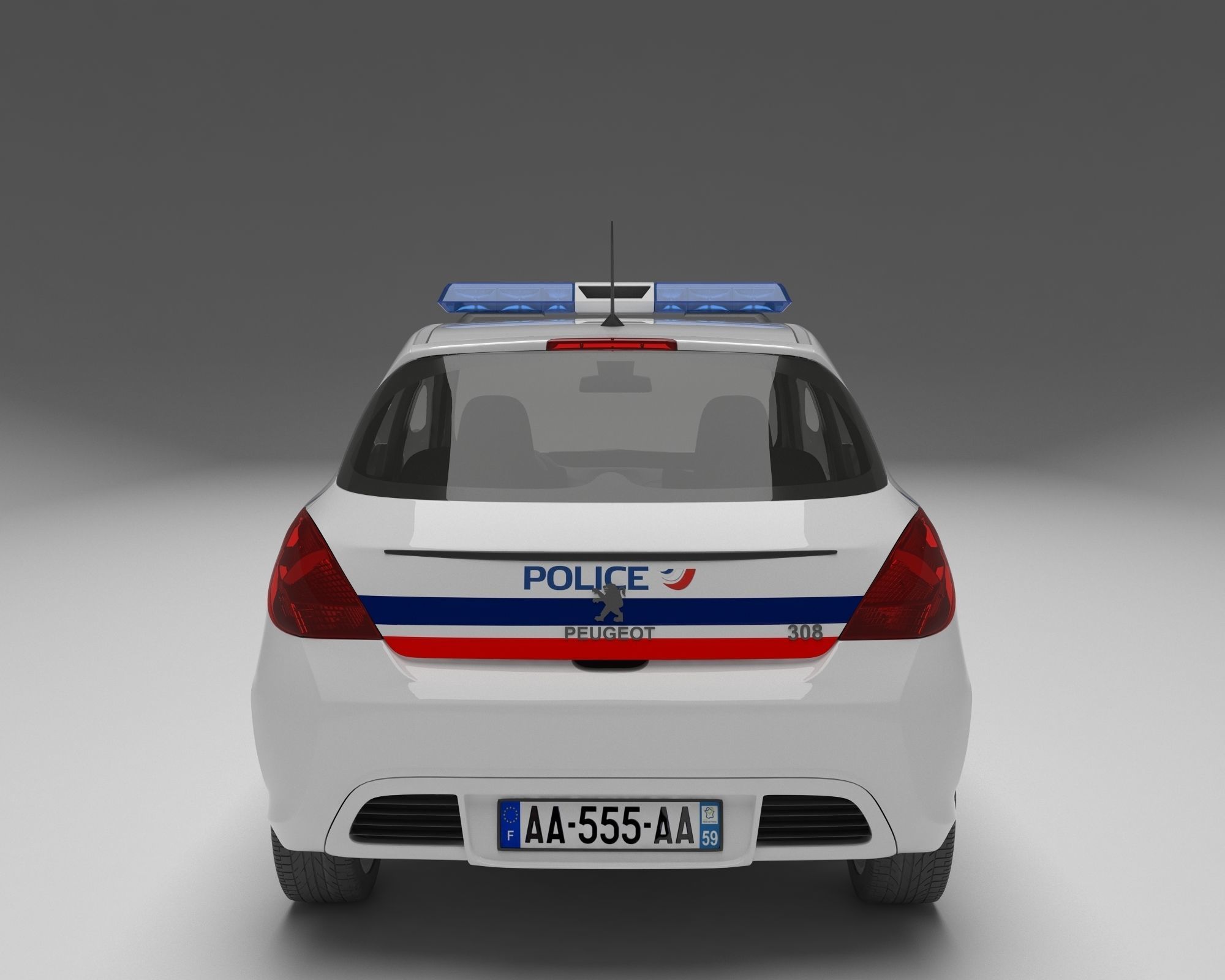 Police Car 3D model | CGTrader