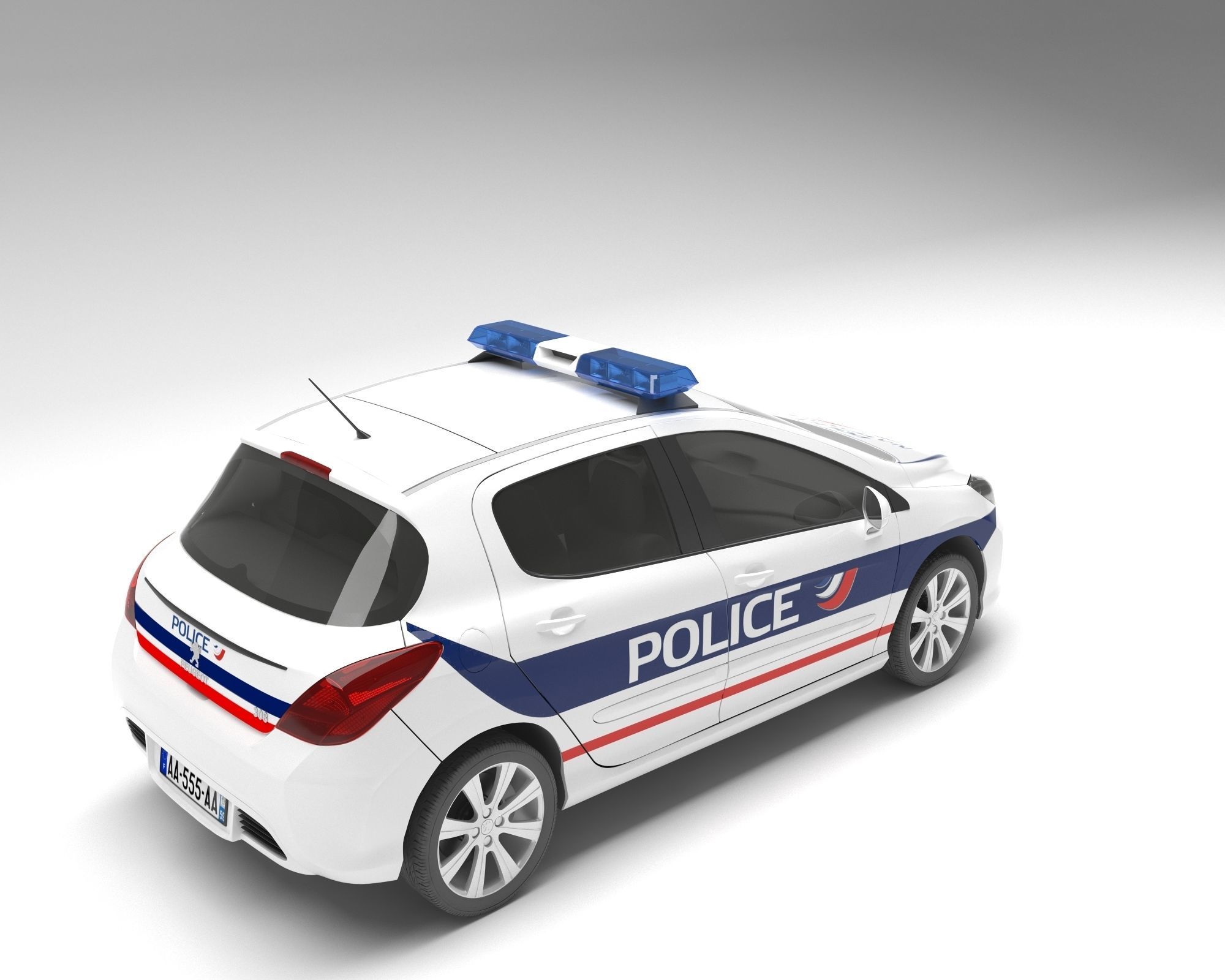 Police Car 3D model | CGTrader