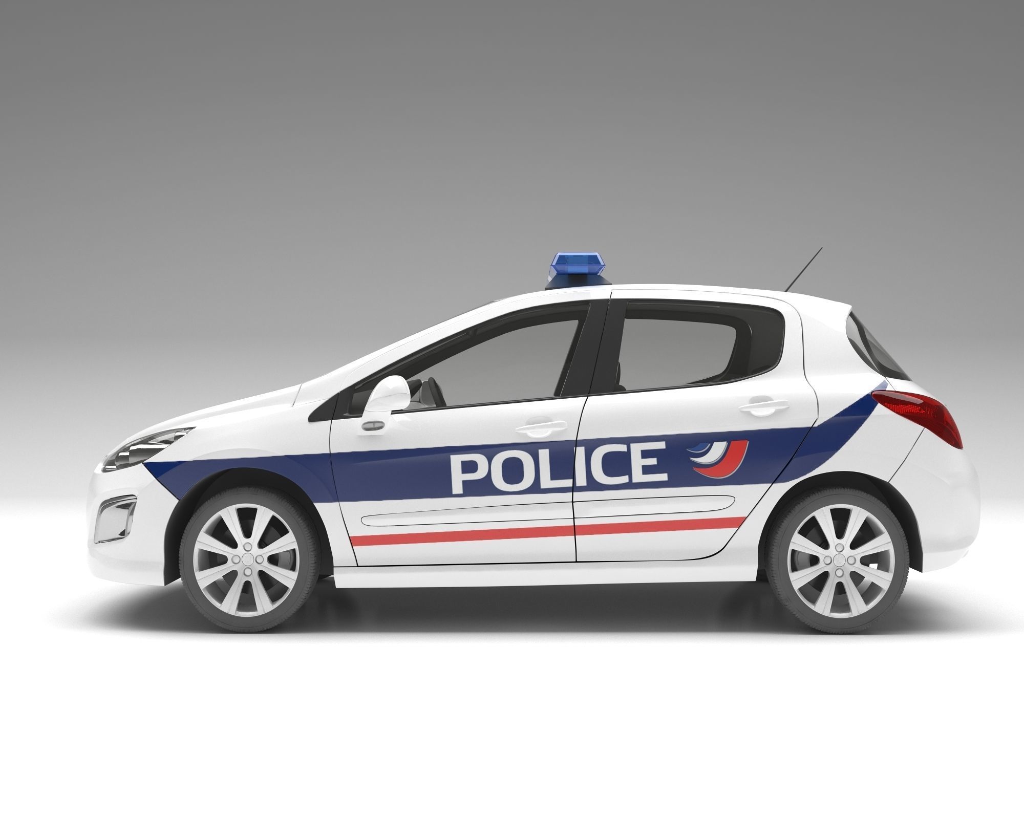 Police Car 3D model | CGTrader