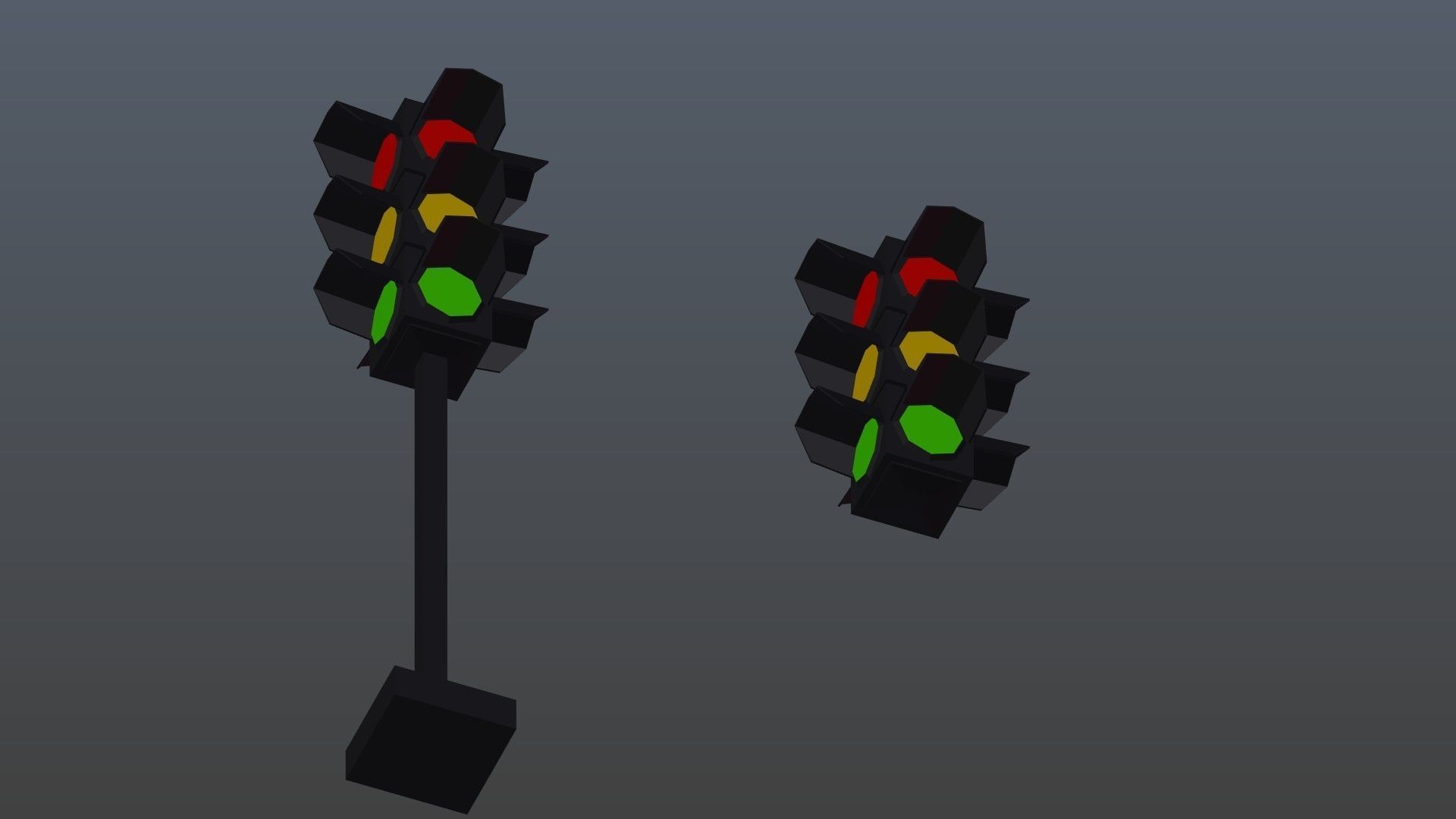 3D model Low poly traffic lights VR / AR / low-poly | CGTrader