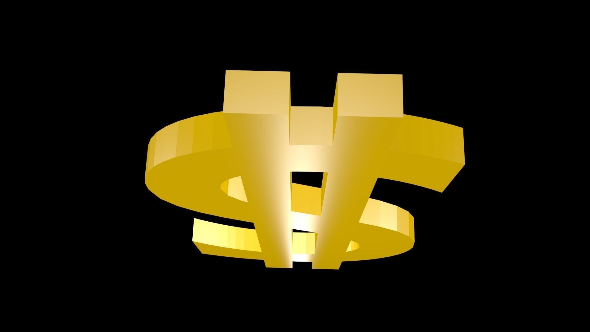 3D model Low poly dollar VR / AR / low-poly | CGTrader