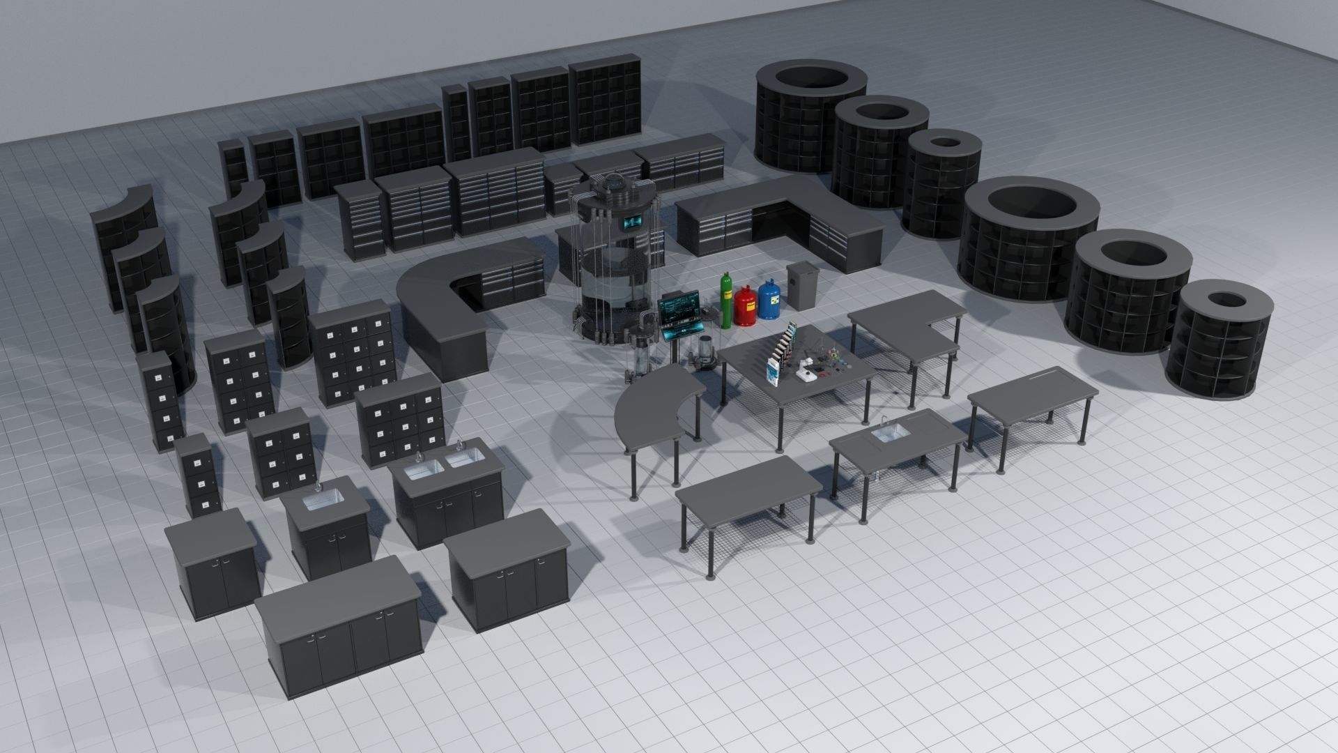 Laboratory pack 3D model | CGTrader