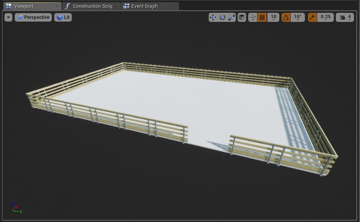 3D model Modular Ice Rink Fences VR / AR / low-poly | CGTrader