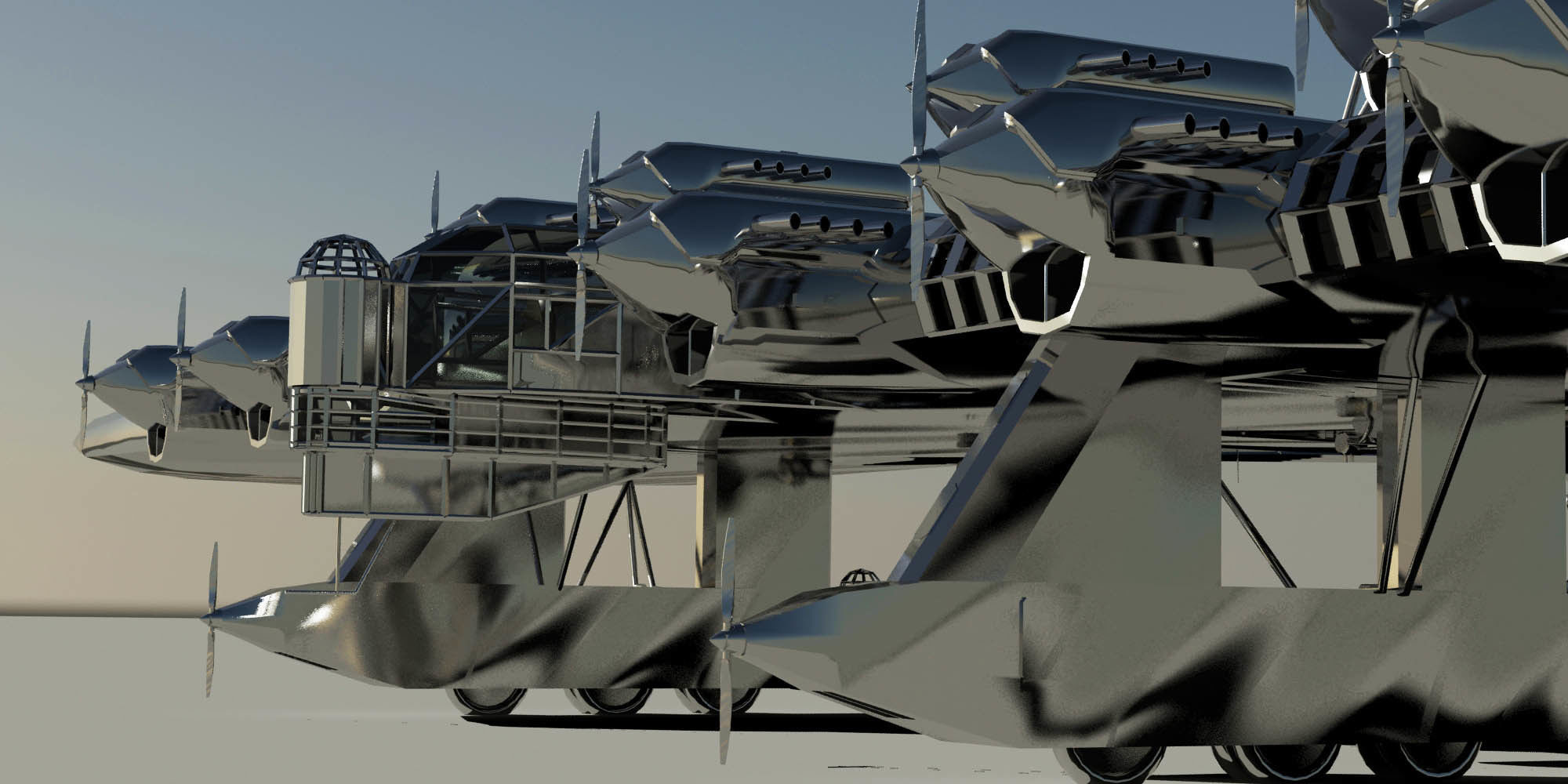 Kalinin K-7 Airplane 3D model | CGTrader