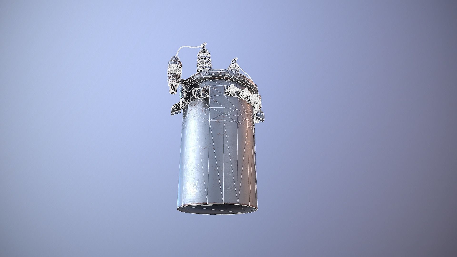 3D model Transistor - 4K PBR Game Ready metal transformer VR / AR / low ...