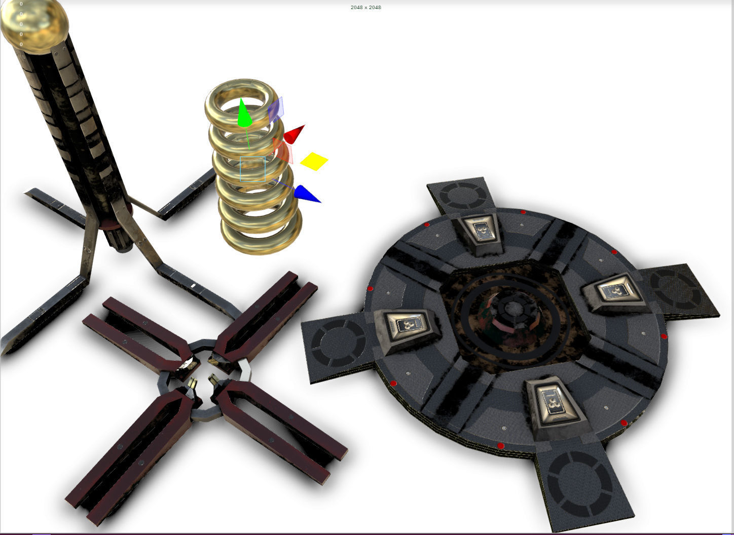 3D model tesla coil tower - Game Ready - VR AR VR / AR / low-poly ...