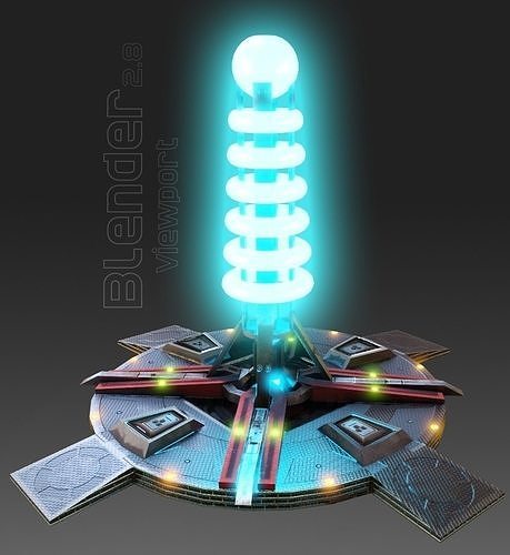 3D model tesla coil tower - Game Ready - VR AR VR / AR / low-poly ...