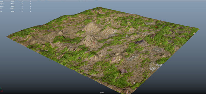 3D model Terrrain 3D Model Fbx With Textures VR / AR / low-poly | CGTrader