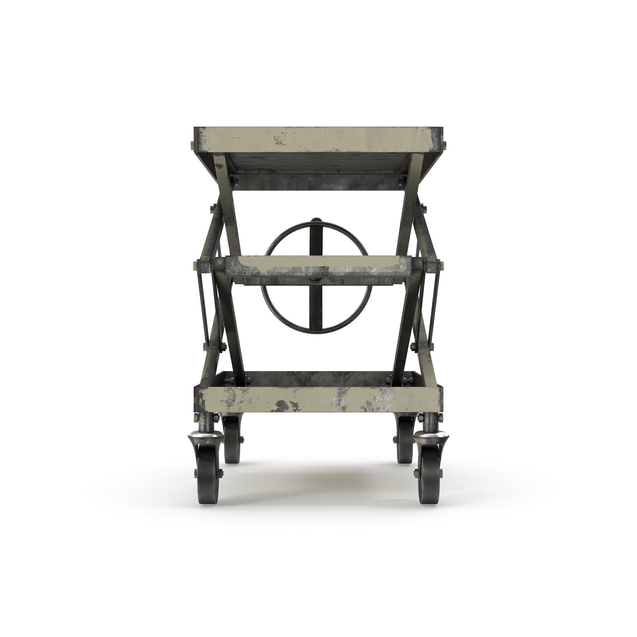 Metal Industrial table 3D model | CGTrader