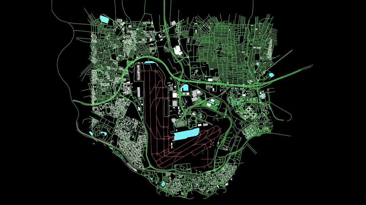 Istanbul Ataturk TAV Airport Roads Buildings and Public Trans 3D model ...