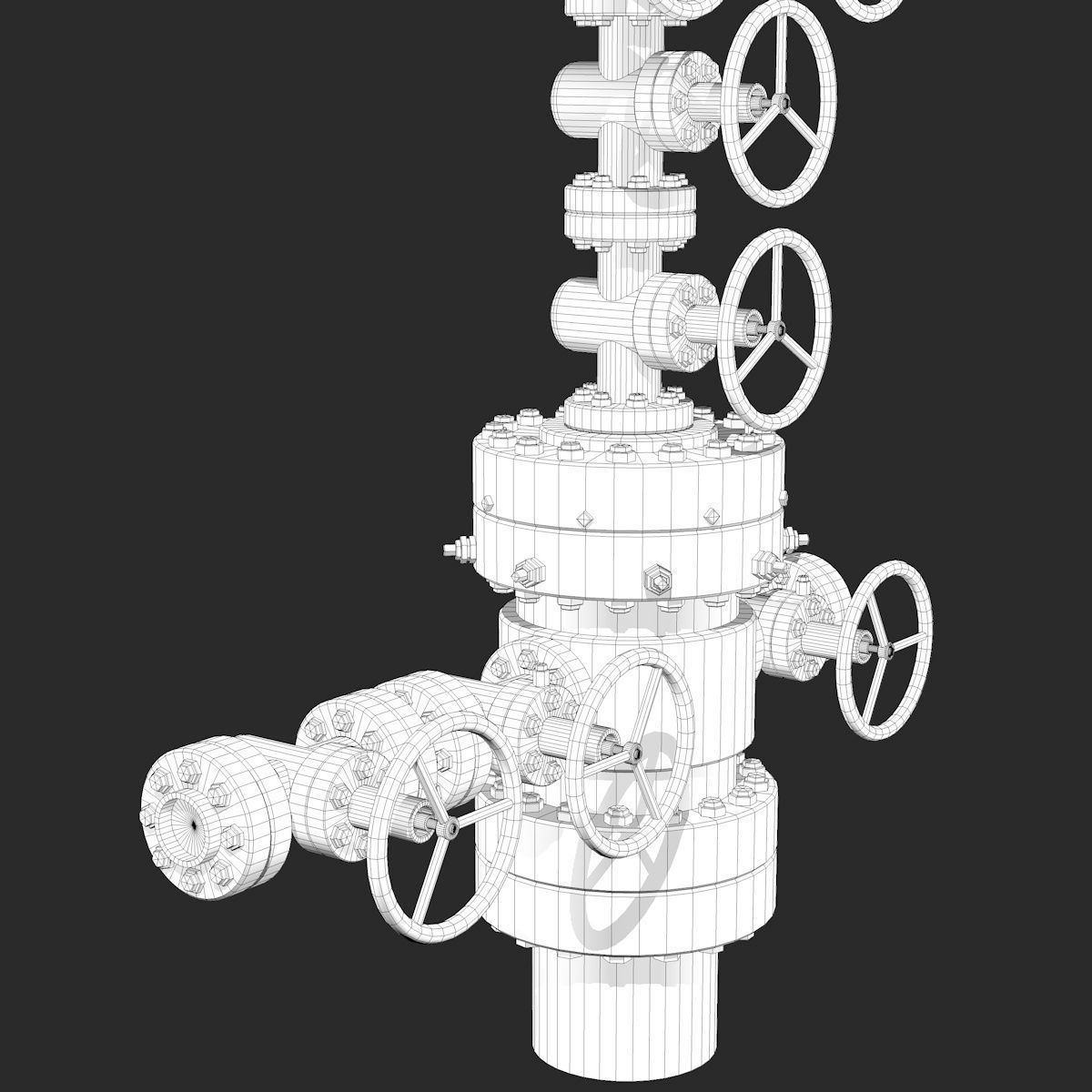 Industrial Equipment Red Regulator 3D model | CGTrader