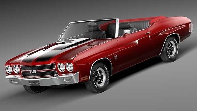 Chevrolet Chevelle SS Convertible 1970 3D model | CGTrader