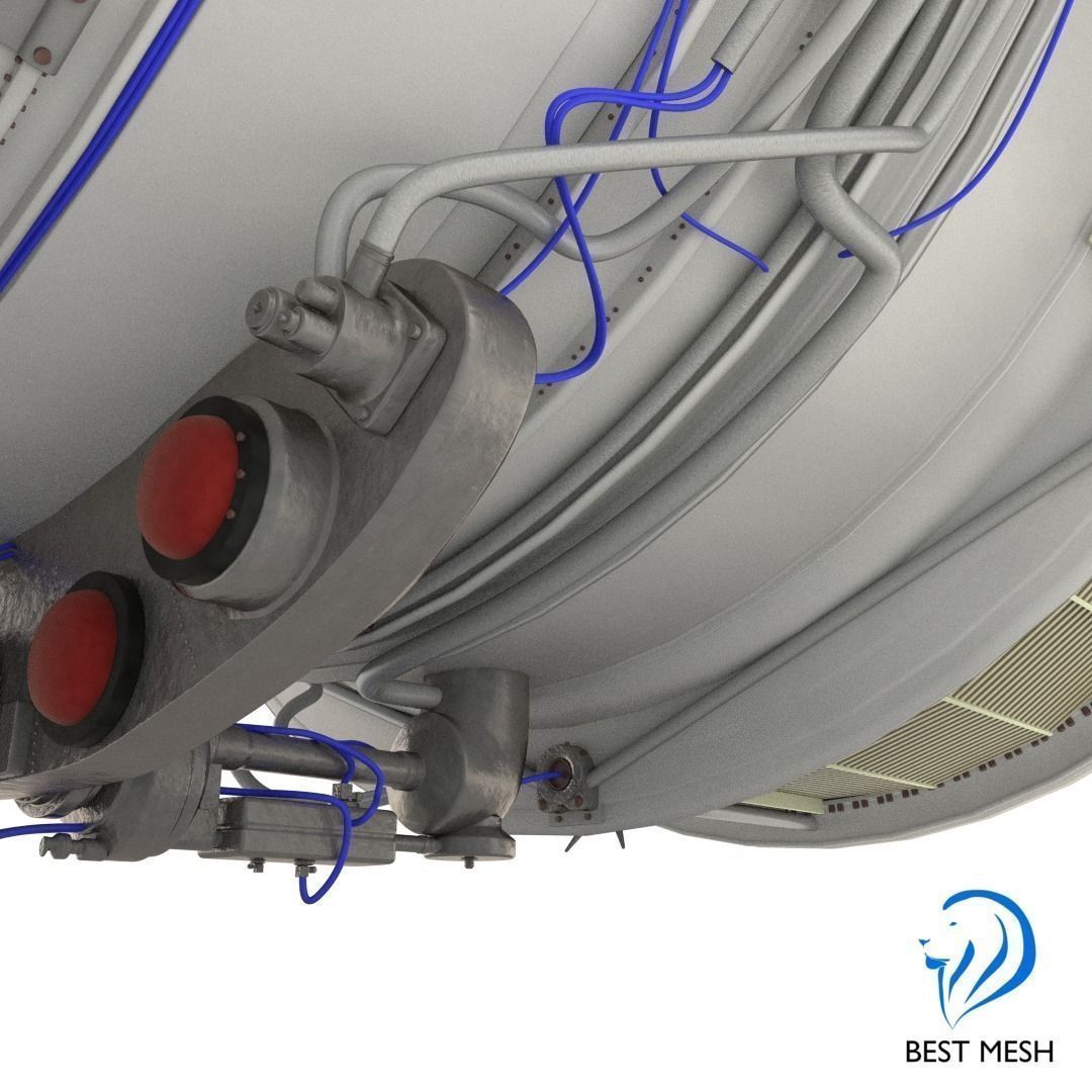 D-18T turbofan engine 3D model | CGTrader