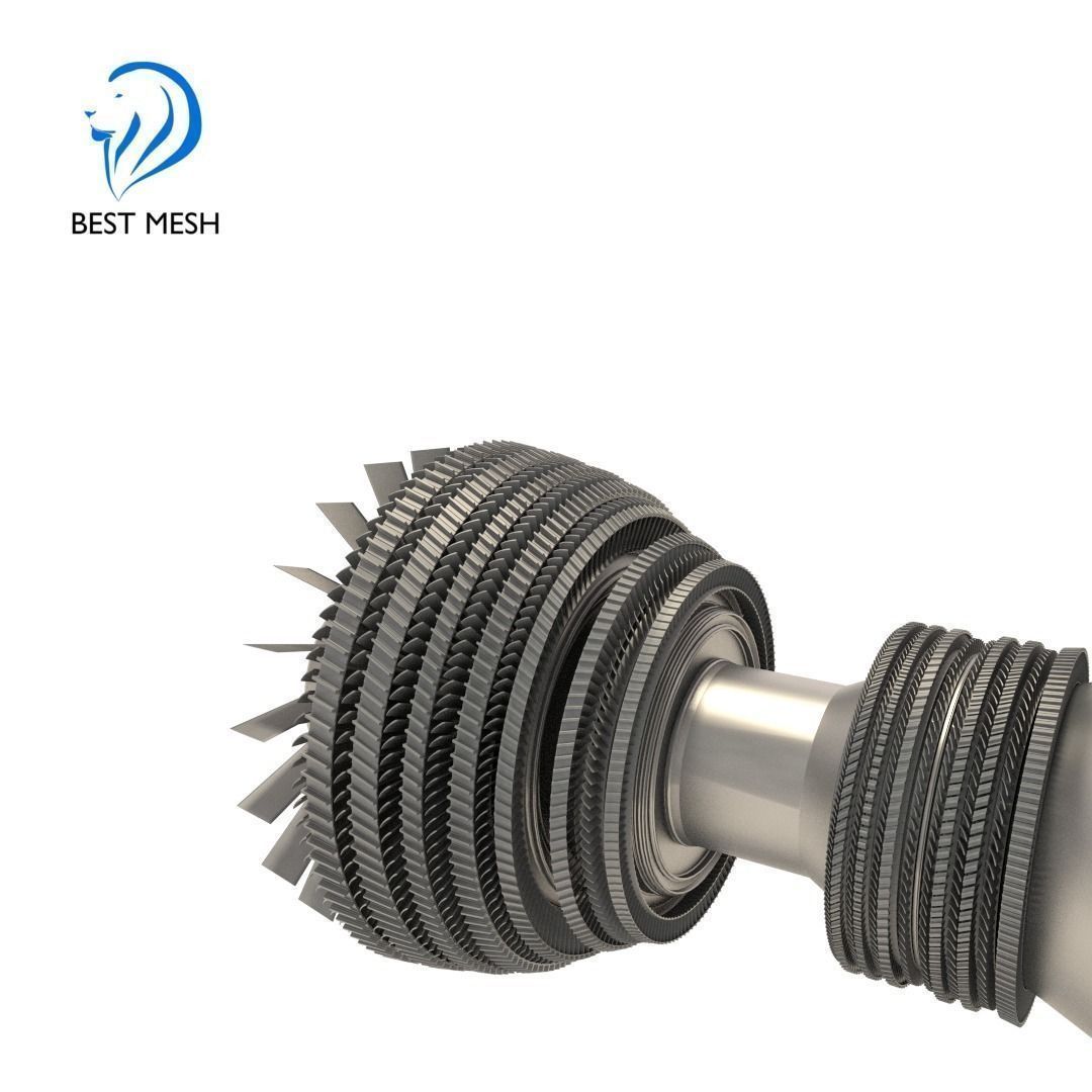D-18T turbofan engine 3D model | CGTrader