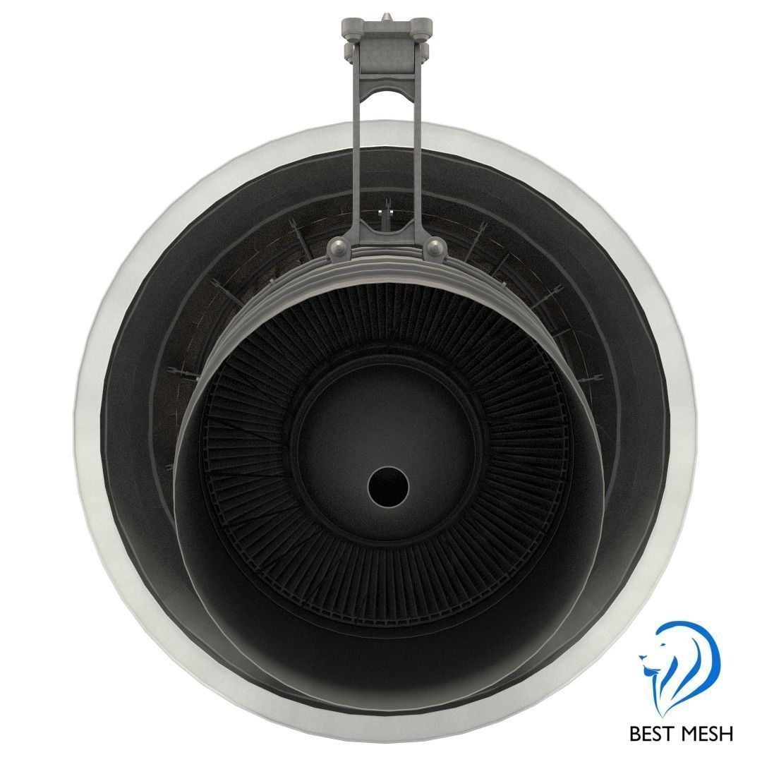 D-18T turbofan engine 3D model | CGTrader