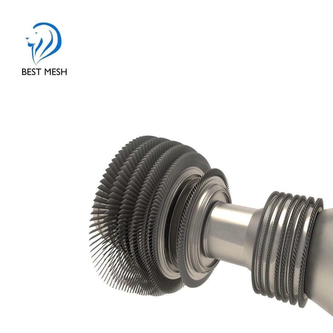 D-18T turbofan engine 3D model | CGTrader