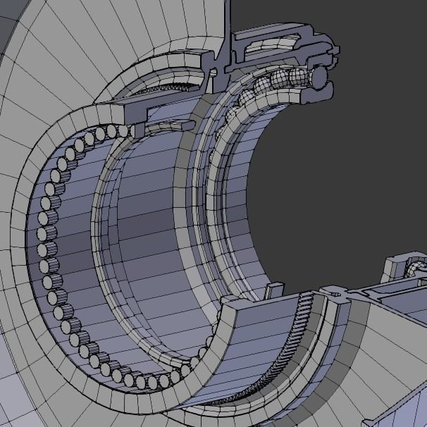 D-18T turbofan engine cutaway 3D model | CGTrader