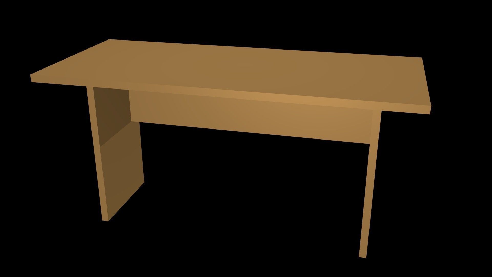 3D asset Low poly desk | CGTrader