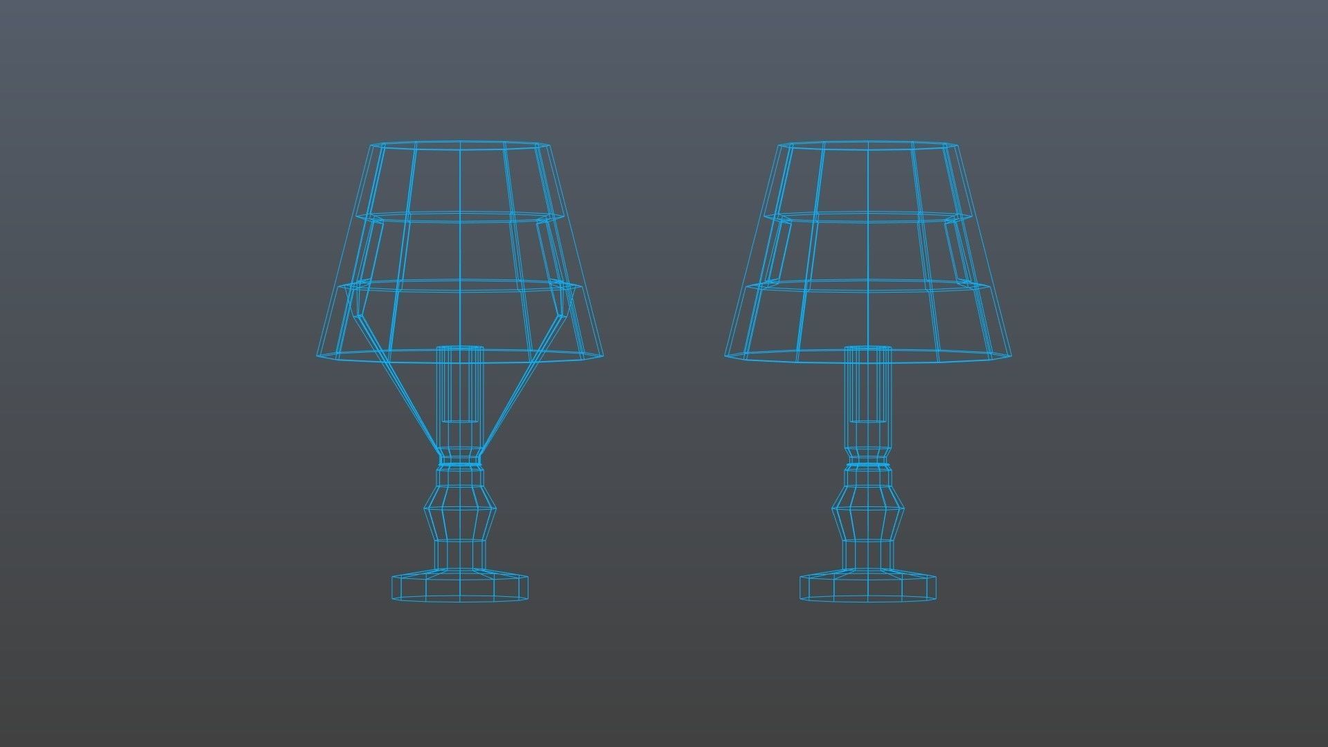3D model Low poly table lamps VR / AR / low-poly | CGTrader