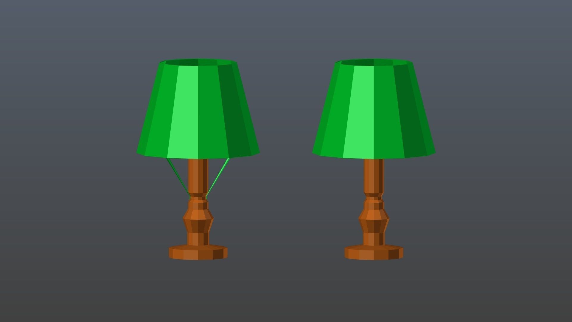 3D model Low poly table lamps VR / AR / low-poly | CGTrader