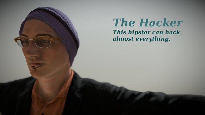 Free - The Hacker - Realistic Game Ready Human Character free 3D model ...