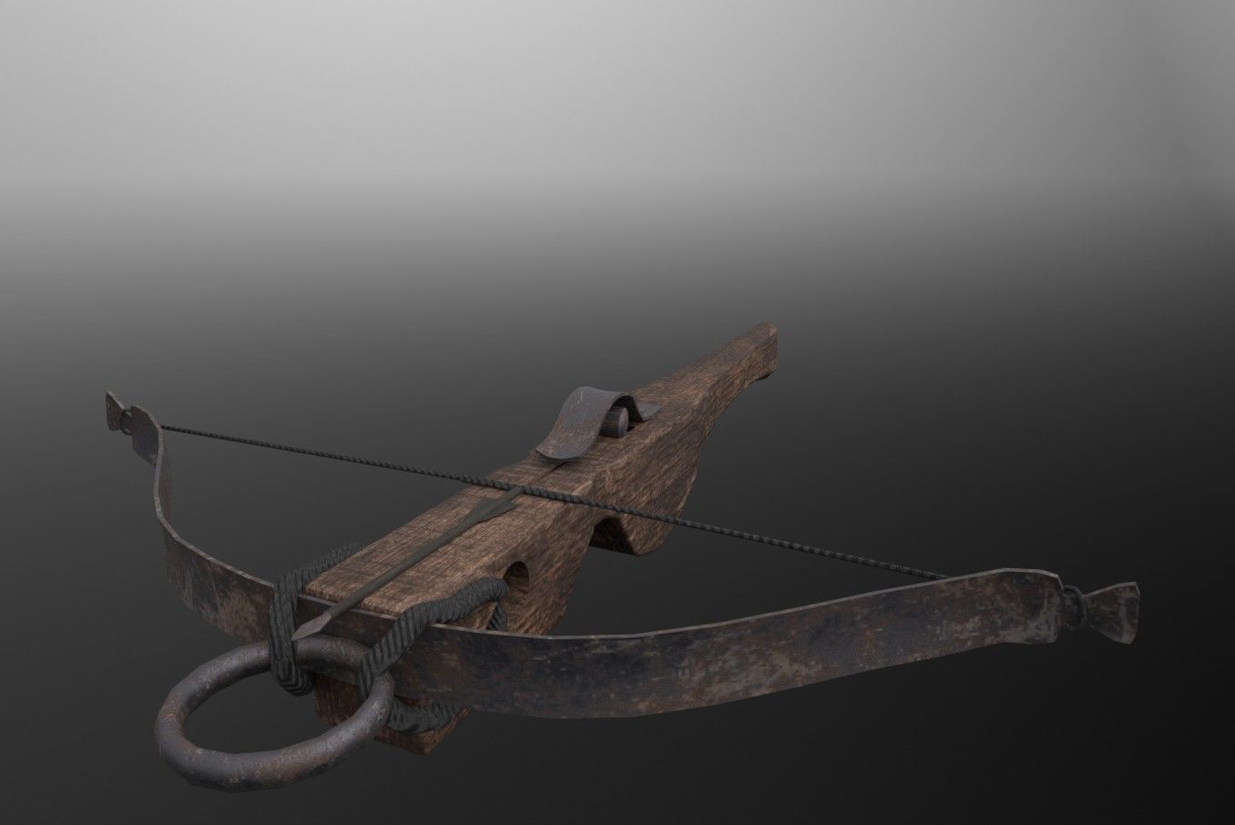 Lowpoly animated medieval crossbow with bolt game-ready free VR / AR ...