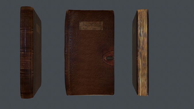 3D model Diary book VR / AR / low-poly | CGTrader