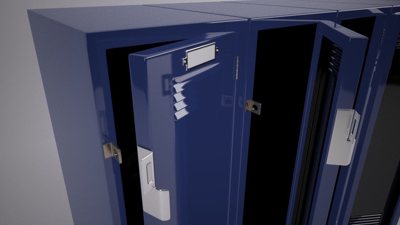 School Style Locker 3D model | CGTrader