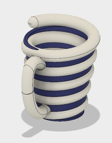 Swirly Cup 3D model 3D printable | CGTrader