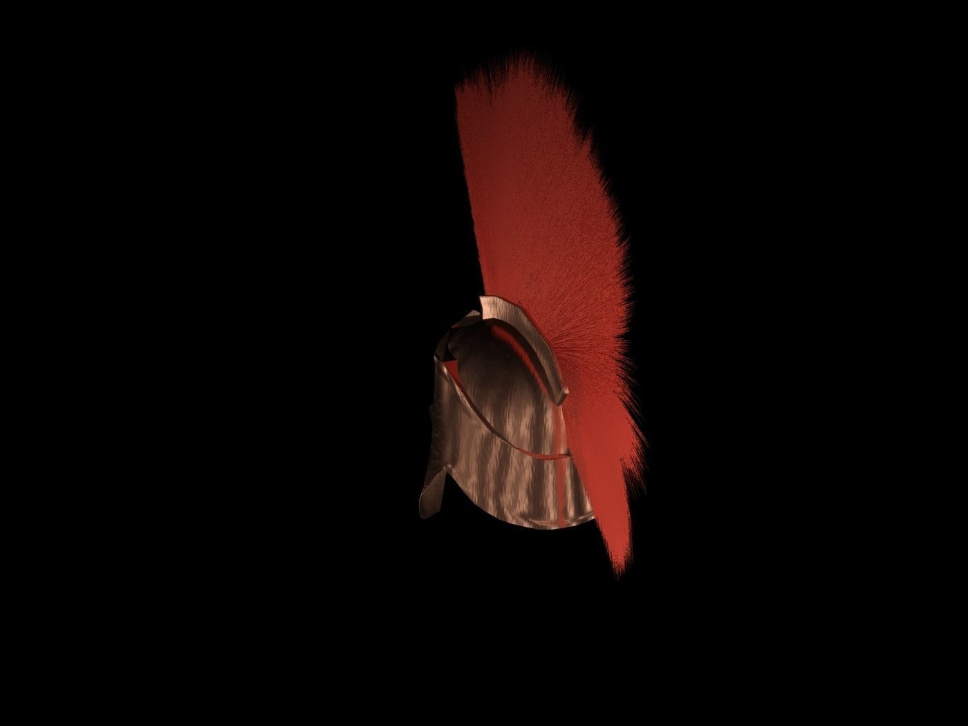 Ancient Greek Corinthian style hoplite helmet with ornament 3D model ...