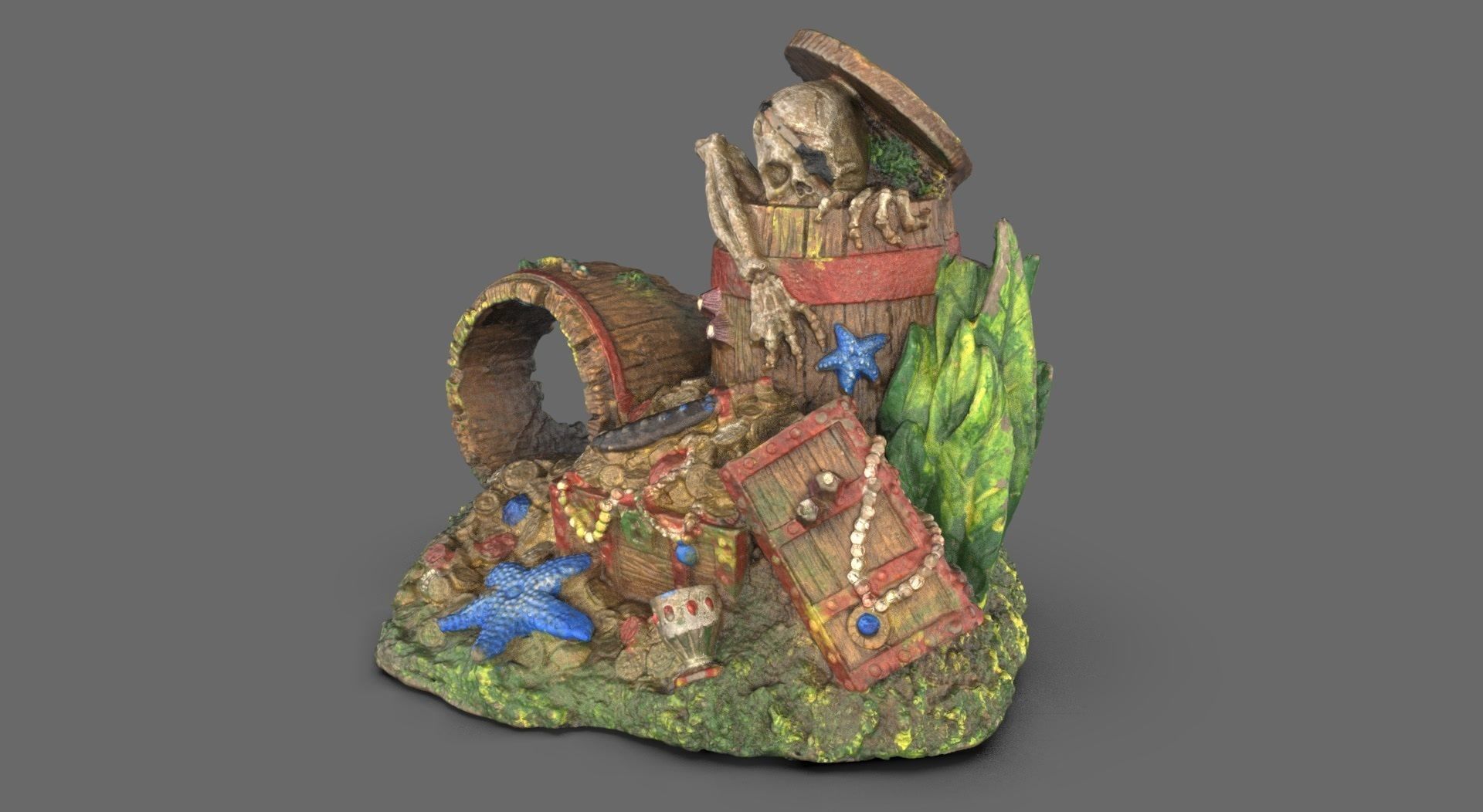 Aquarium Pirate Treasure Shipwreck 3D model | CGTrader