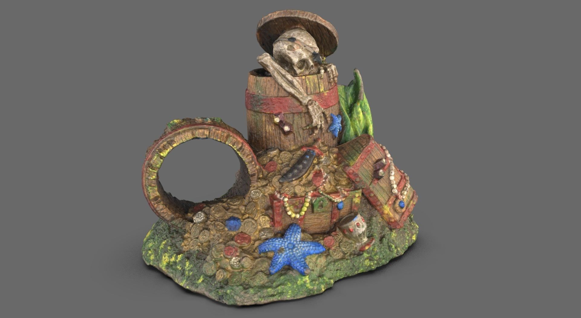 Aquarium Pirate Treasure Shipwreck 3D model | CGTrader