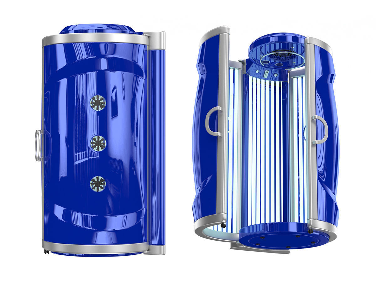 Tanning Bed Solarium Vertical Solarium Machine 3D model | CGTrader