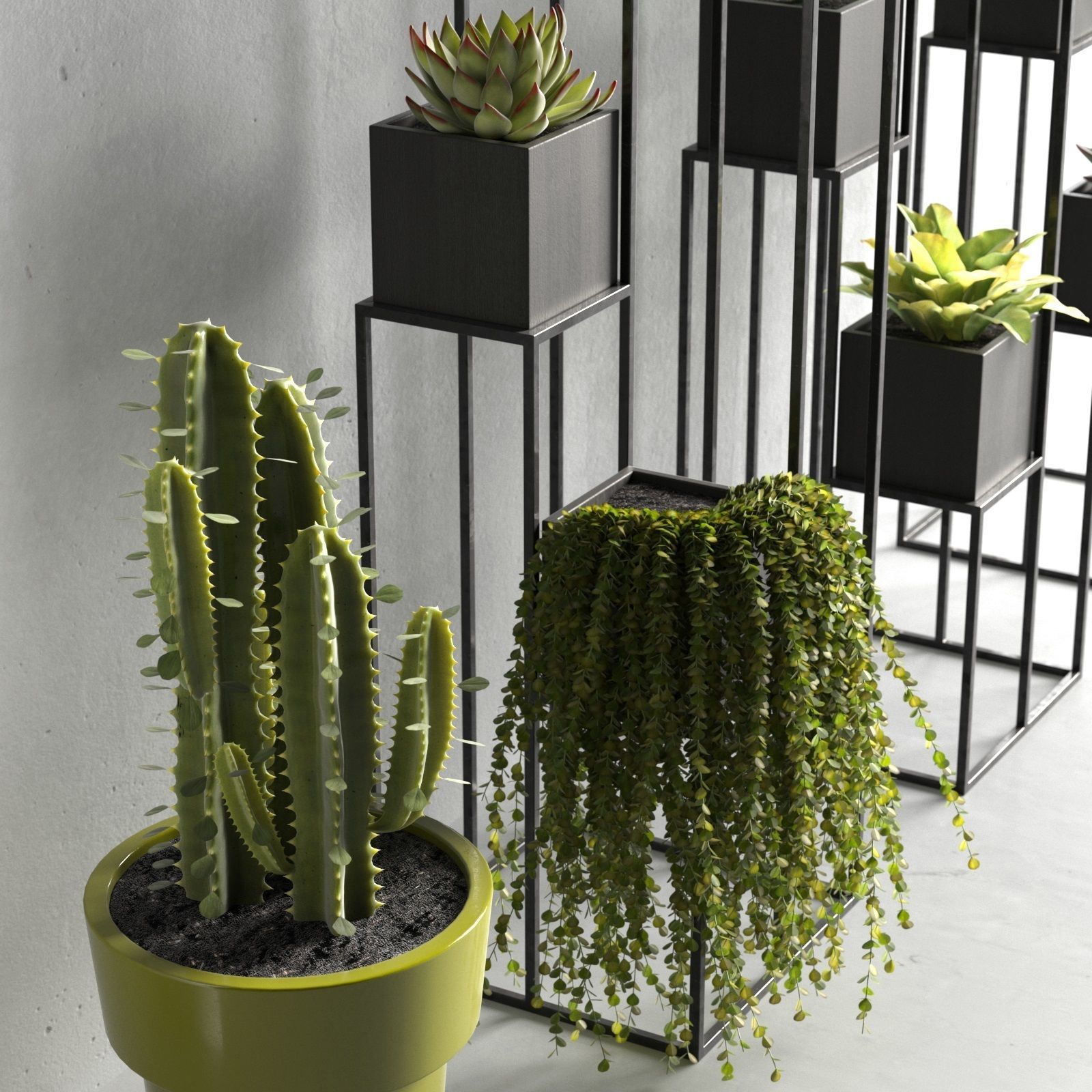 Quadrant Plant Stand 3D model | CGTrader