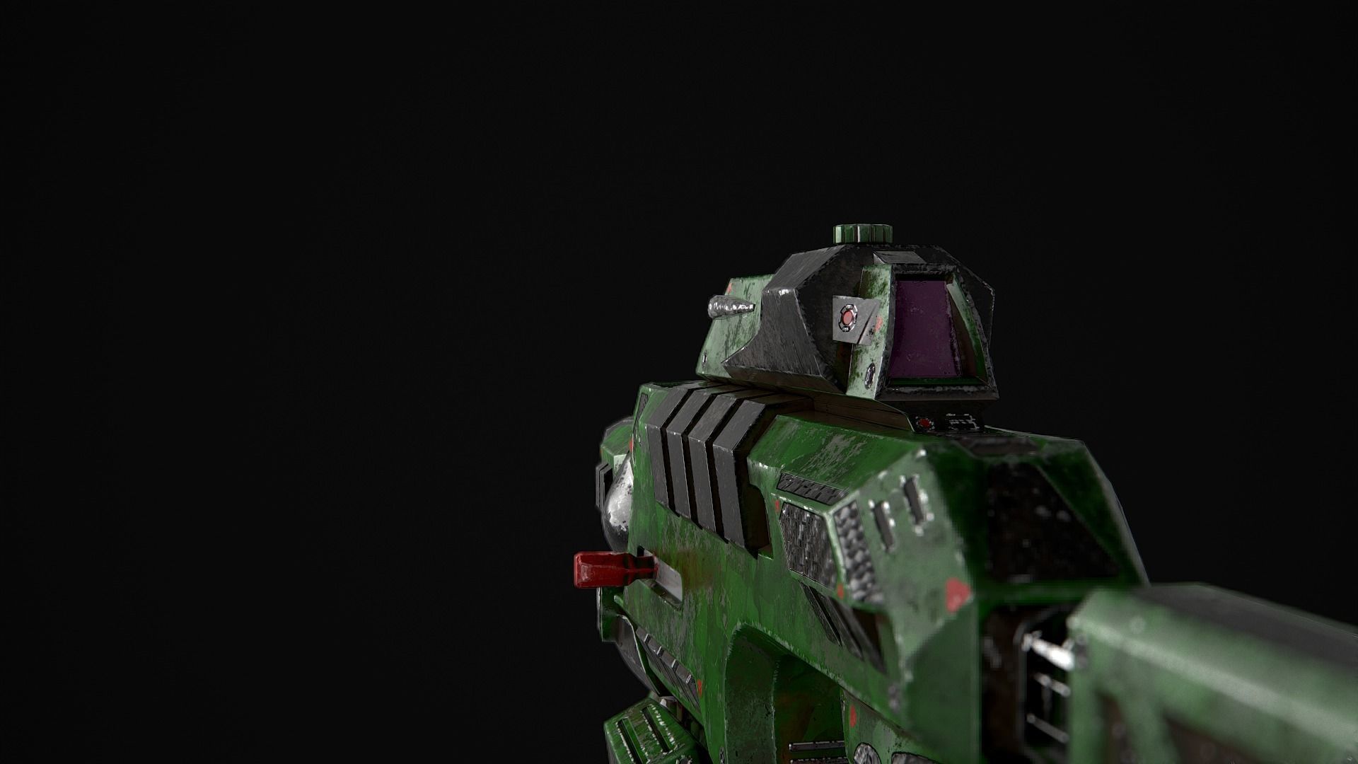 3D model Sci fi Kinetic rifle VR / AR / low-poly | CGTrader