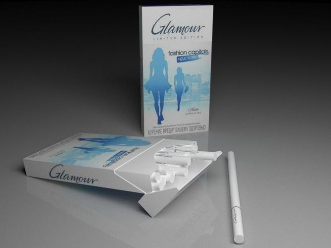 Cigarette Glamour Blue 3D model | CGTrader