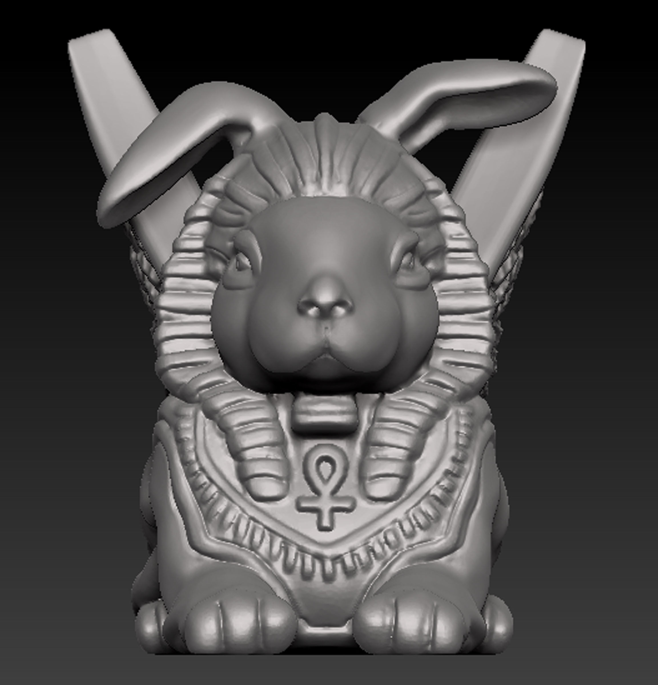 Rabbit Sphinx 3D model 3D printable | CGTrader
