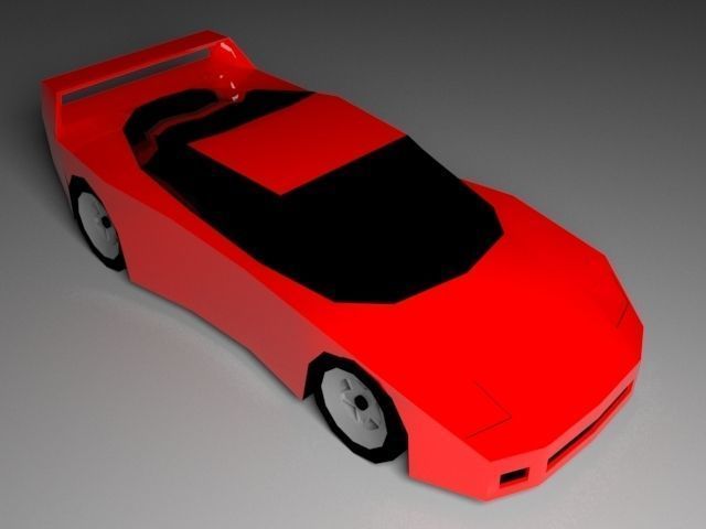 Ferrari F40 LowPoly free VR / AR / low-poly 3D model | CGTrader