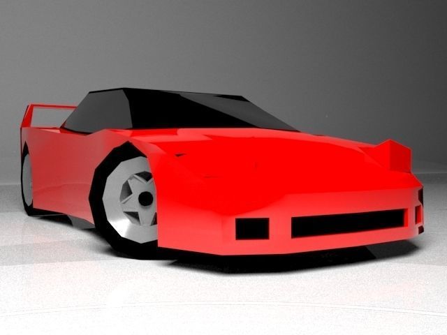 Ferrari F40 LowPoly free VR / AR / low-poly 3D model | CGTrader