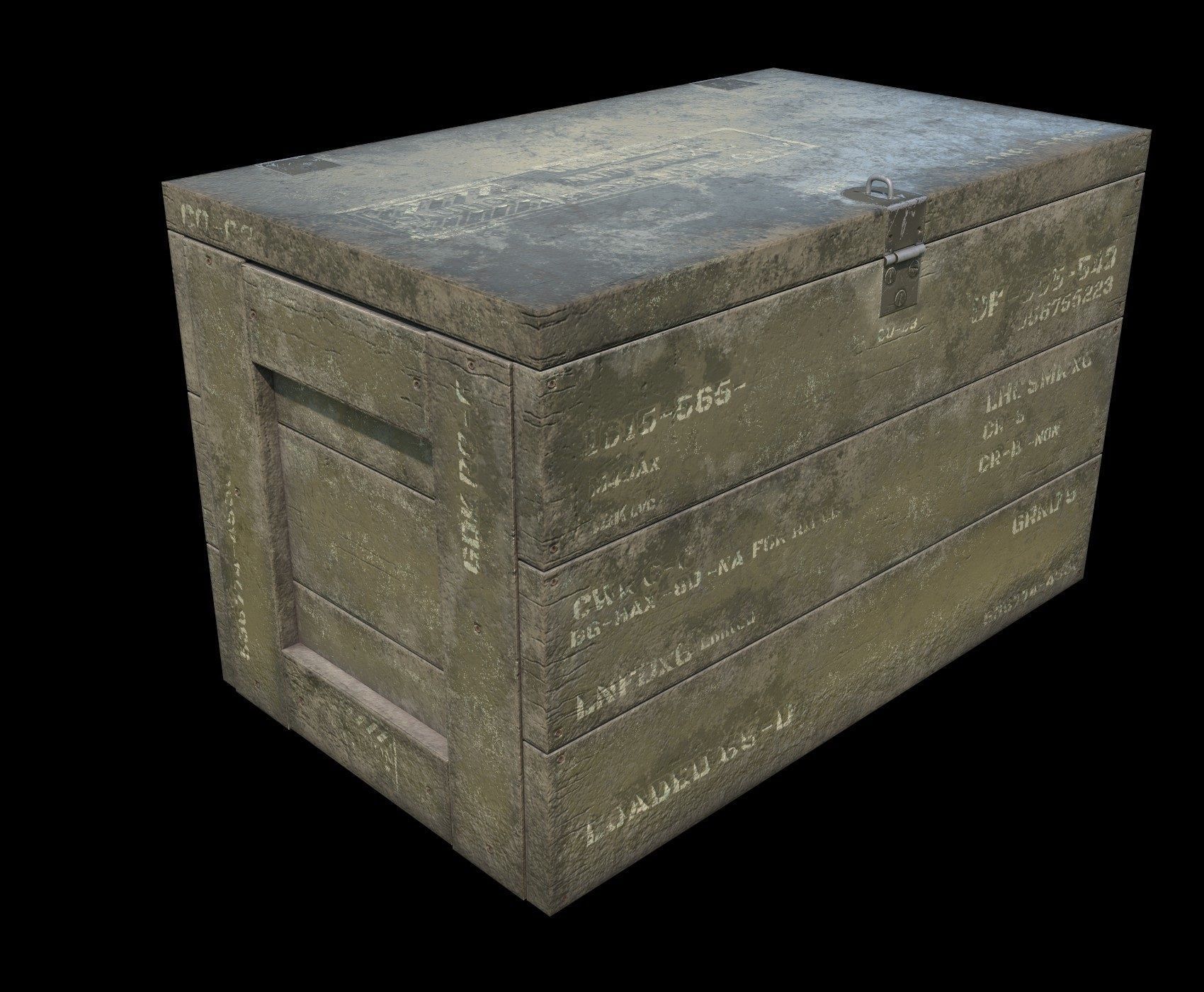 3D model Wooden ammunition box - Game-Ready VR / AR / low-poly | CGTrader