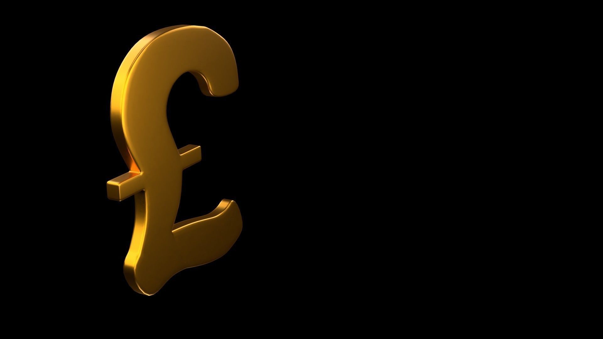 Pound sterling 3D model | CGTrader