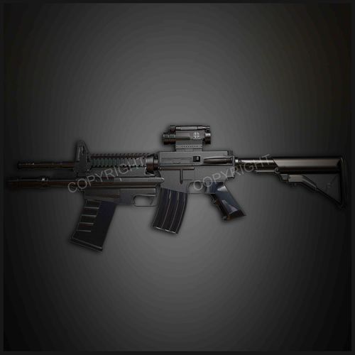 Game Gun 3D model | CGTrader