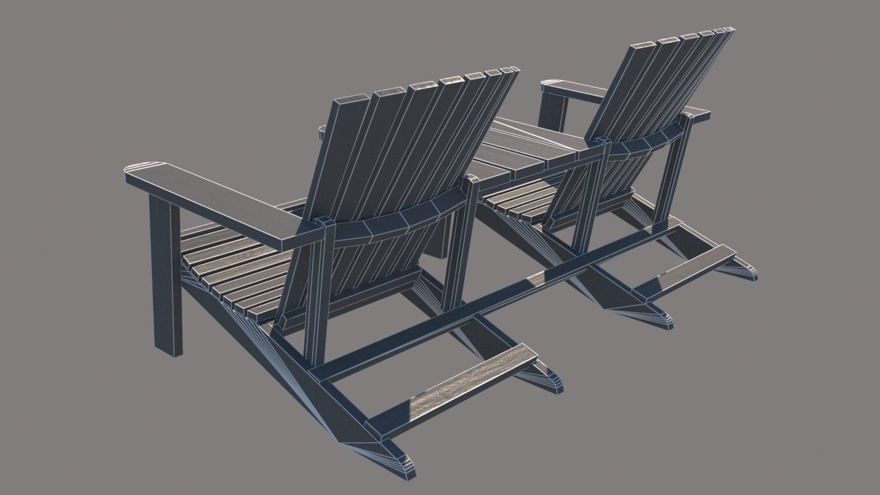 3D model outdoor furniture collection model VR / AR / low-poly | CGTrader