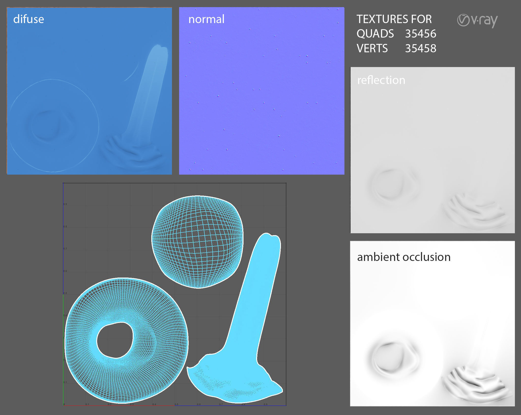 Flowing Paint Set 3D model | CGTrader