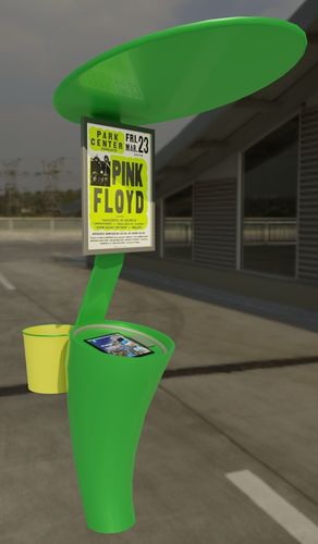 3D model Information Station - Kiosk VR / AR / low-poly | CGTrader