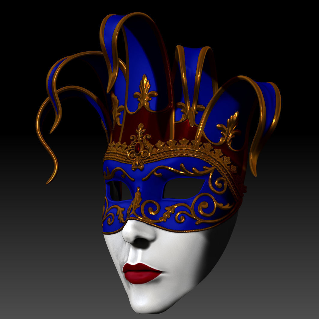 Venetian Mask 3D printable model 3D model 3D printable | CGTrader